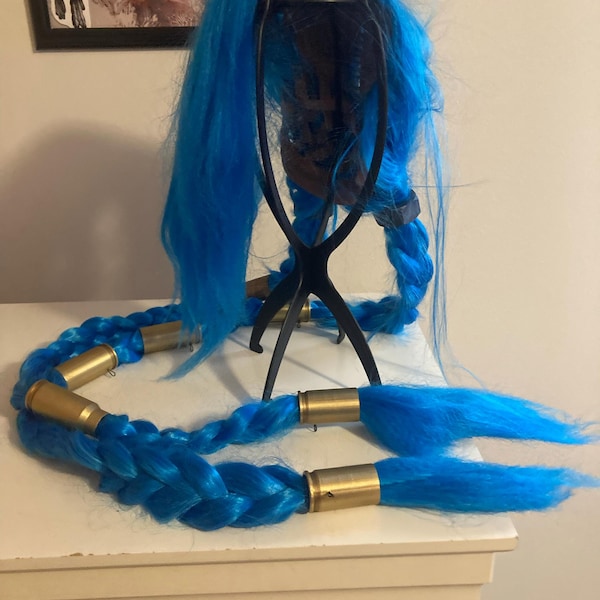 Jinx Inspired Hair Clips + Accessories - Full 9 Piece Set for Blue ...