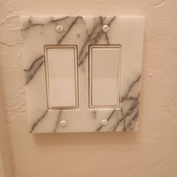RAINBOW Marble Light Switch Plate Cover, 1-toggle Light Switch Plate - Etsy