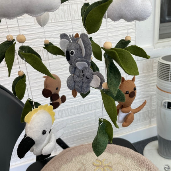 Australian Baby Mobile Australian Animals Baby Mobile Koala Baby Mobile ...
