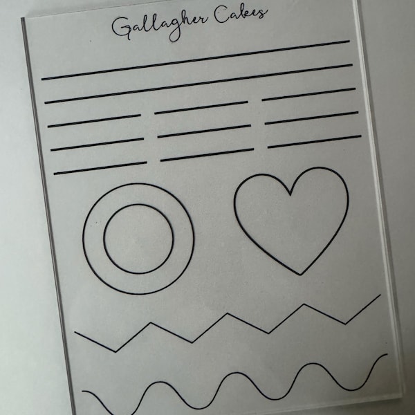 Royal Icing Practice Sheet for Teaching, Cookie Class, Digital Download ...