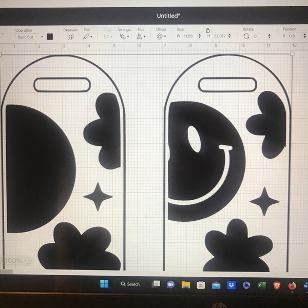 Bookmark Template SVG | Bookmark SVG | Groovy Smiley Face SVG | Hippie ...