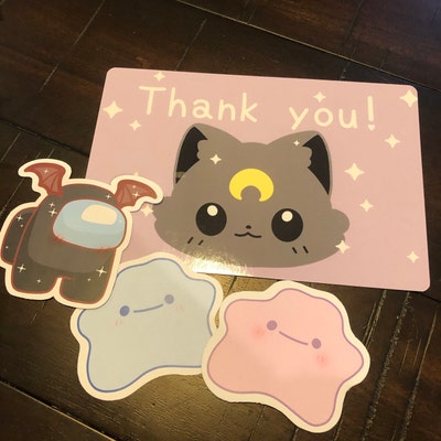 Cute Blob Pokemon Ditto Stickers - Etsy