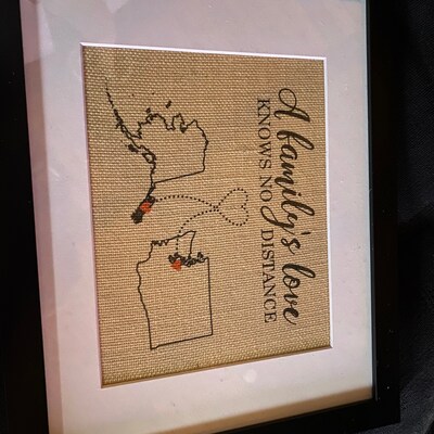 FRAME INCLUDED Long Distance Family Gift Christmas Gifts for - Etsy