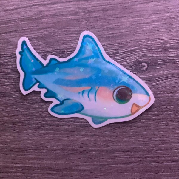 Basking Shark Holographic Stickers - Beanables - Etsy