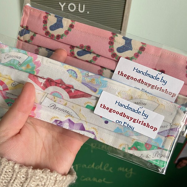 Jane Austen Face Masks, Choose 1, 2 or All 3 Face Masks, Perfect Gift ...