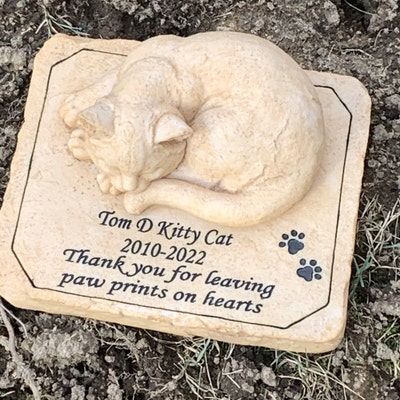 Cat Memorial Stone Custom Cat Memorial Gift Cat Sympathy - Etsy