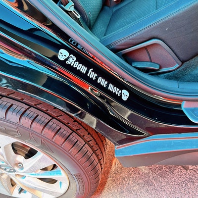 Goth Car Accessories Goth Car Decal Goth Car Decor Skull Decal Skull ...