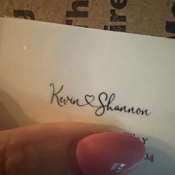Guest or Return Wedding Address Labels, Clear Gold Foil Labels, Address ...