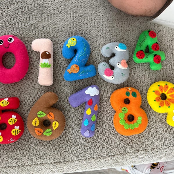 Felt Letters / Felt Alphabet / Educational Toys / ABC for Kids / Felt ...