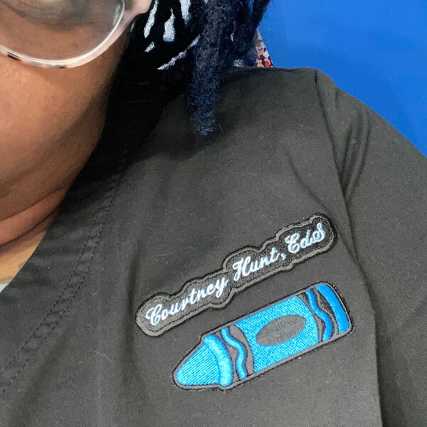 Crayon Embroidered Patches - Kid's Backpack Patch - Etsy