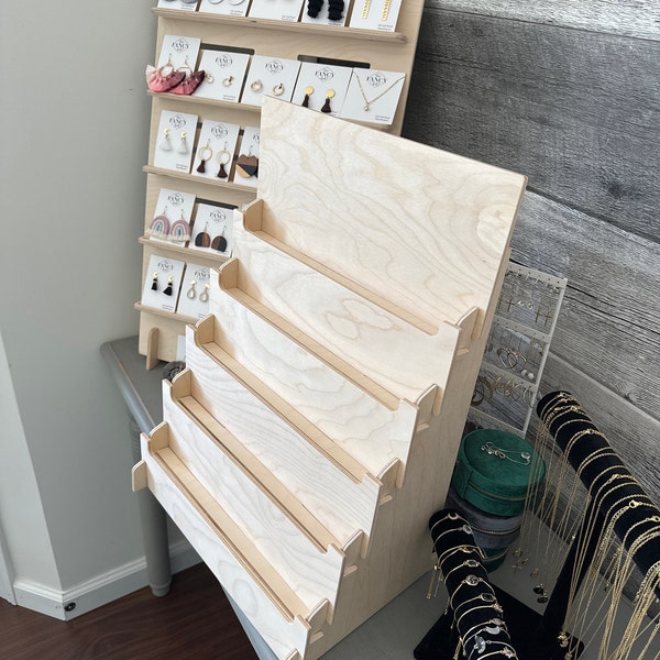 3-tier Wooden Display Rack, Wooden Countertop Rack, Product Display ...