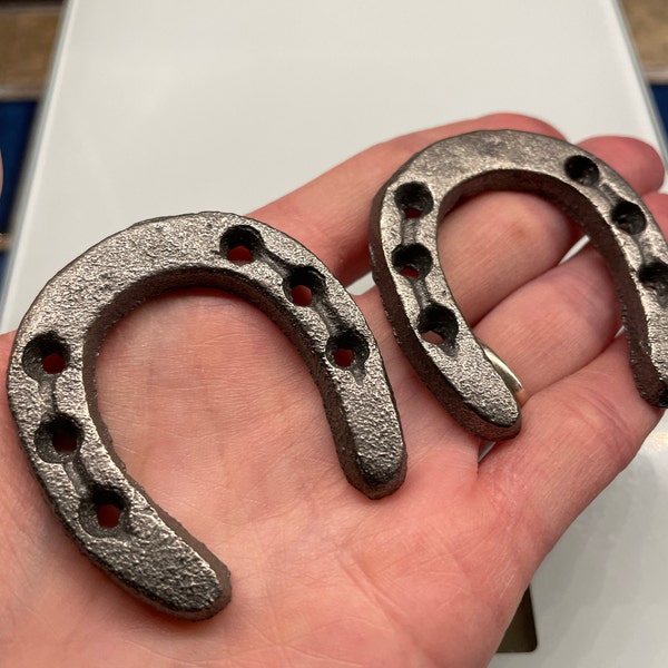 100 Small Cast Iron Horseshoe Cast Iron Metal Horseshoes Good Luck ...