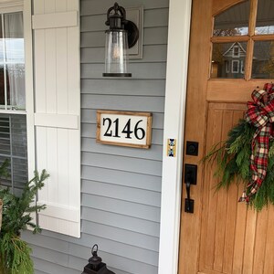 Farmhouse Style House Number Sign House Number Signnumber - Etsy