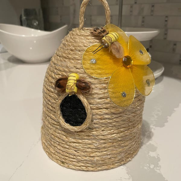 Bee Hives, Honey Bee Hive,beeskep,natural Bee House, Beehive Decor ...