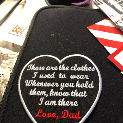 Embroidered Memory Patch, Personalized Iron on Memory Patch, This is a ...