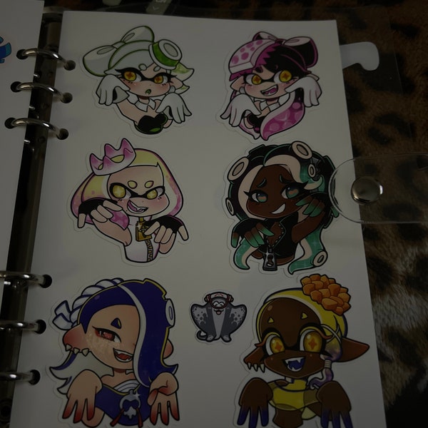 SPLATOON 3 Shiver and Frye Deep Cut Idol Vinyl Stickers | Waterproof ...