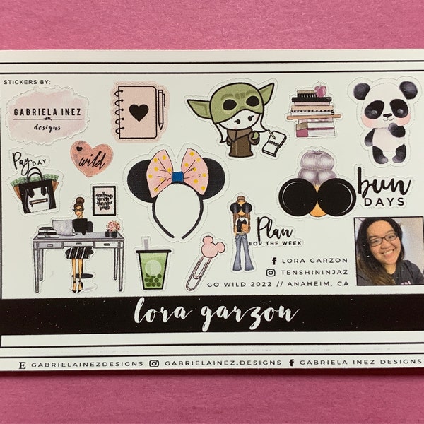 Custom Sticker Contact Cards for Planner Meet Ups & Events - Etsy