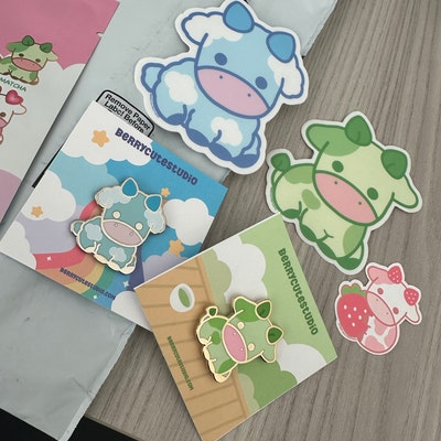 Boba Cow Plushie Cow Plush Collectible Plush Cute Animal Plush Farm ...