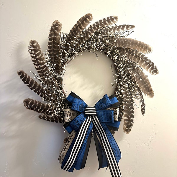 Thin Blue Line Bows, Police Christmas Tree Bow, Christmas Tree Bow Sets ...