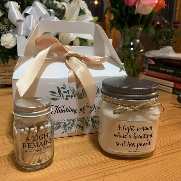 Sympathy Gift Candle, Remembrance Gift, Memorial Candle, Loss of Loved ...