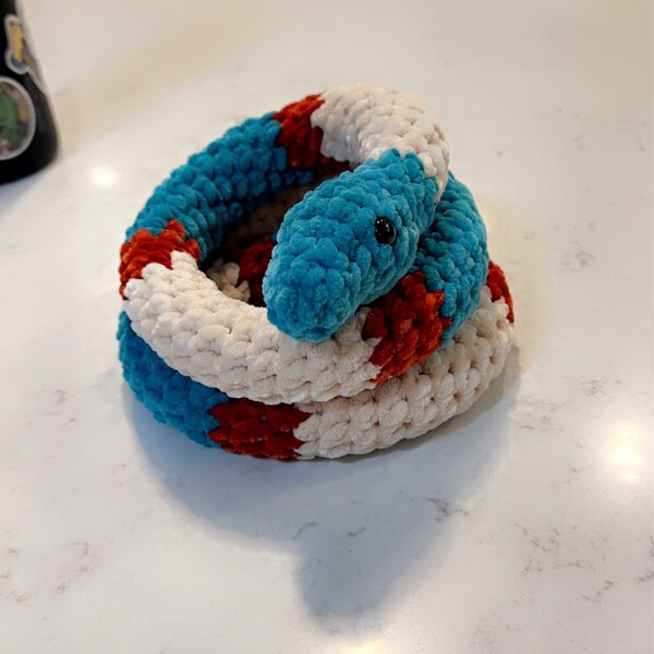 NO SEW Snake Crochet Amigurumi Pattern, Serpent, Rattle Snake, Adder ...