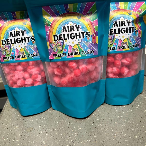 Sour Rainbow Crunch Skits - Freeze Dried Candy Delight, Vibrant ...