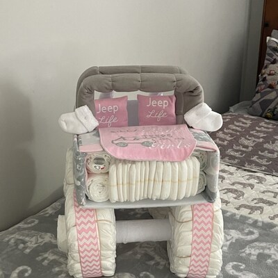 Farm Tractor Diaper Cake Centerpiece or Baby Shower Gift for - Etsy
