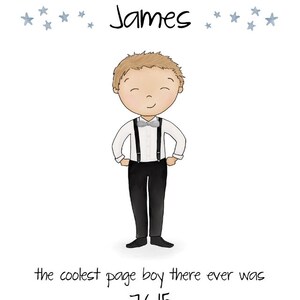 Page Boy Gift - 3D Wall Art - Ring Bearer Gift - First Communion Gift ...