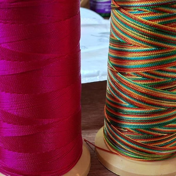 Silk Beading Knotting Thread Cord Bead String 0.4mm-600 Meter/0.6mm-350 ...