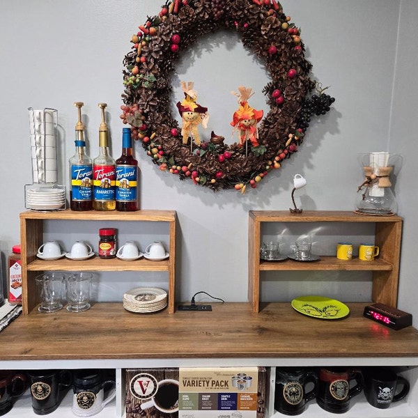 Wood Kitchen Counter Shelf, Bathroom Counter Shelf, Shelf Display ...