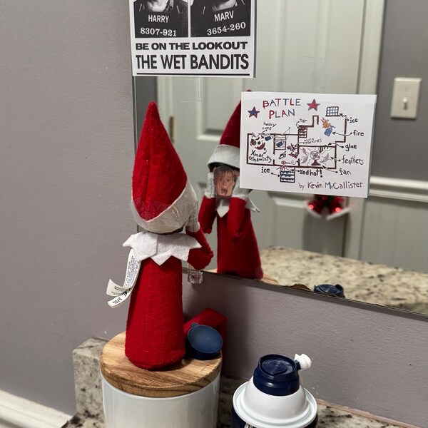 Elf Home Alone Digital, Christmas Scenes - Etsy