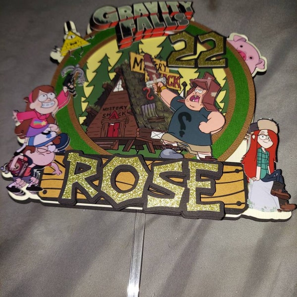 Gravity Falls Birthday Cake Topper: Personalized Party Decor - Etsy