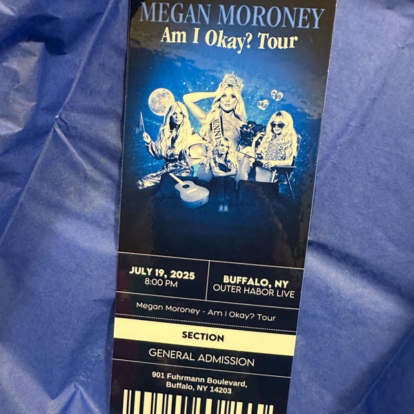 Physical Ticket Custom Personalized Laminated Concert Event Ticket ...
