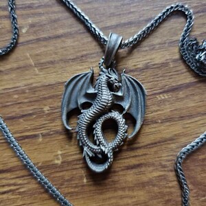 Father's Day Gift/ Christian Serpentine Necklace/ Skeleton Pendant ...