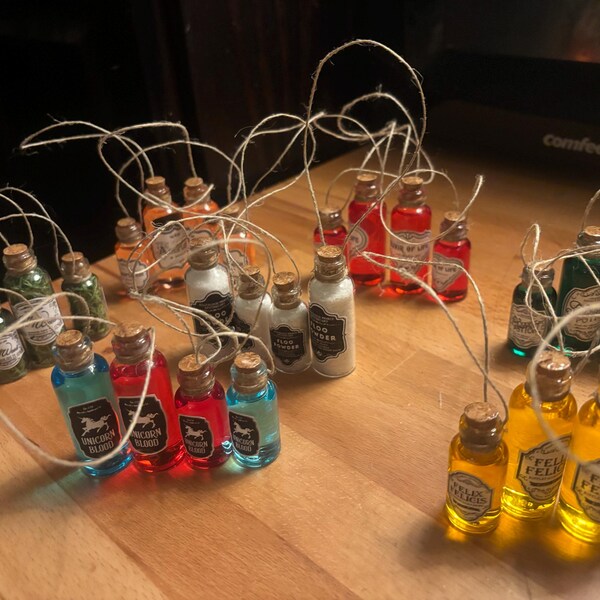 Wizarding HP Fandom Potions. These Magical Decor Pieces Come in 3 ...