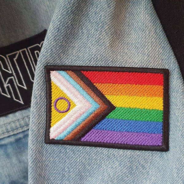 Three Arrows Flag Embroidered Patch Anarchism Antifa Hook and Loop ...