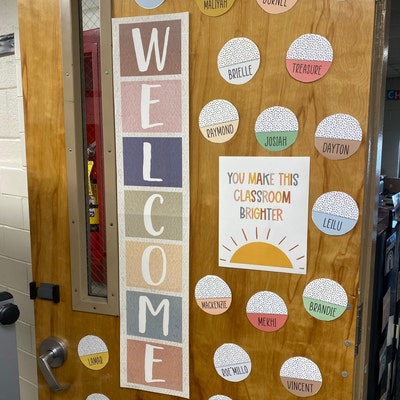 Simple Boho Editable Desk Plates - Etsy