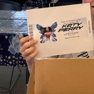 Editable Katy Perry Lifetimes Tour Canva Concert Ticket Template ...