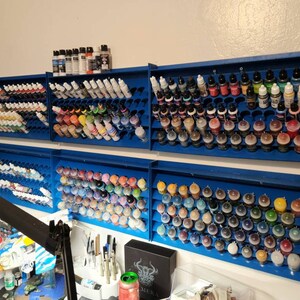 Wall Mounted Hobby Paint Storage Rack Horizontal - Etsy