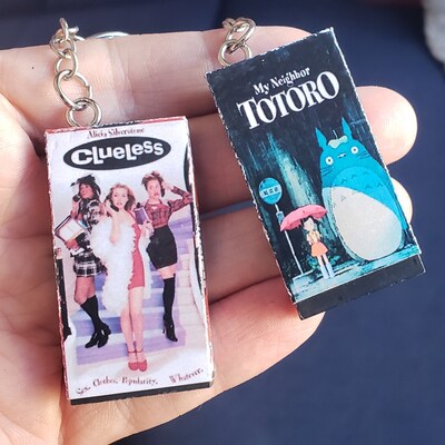 CUSTOM Mini VHS Tape Keychain, Magnet, Pins, and Ornaments - Etsy