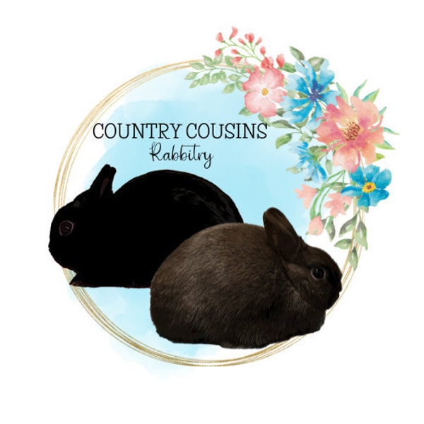 Rabbitry Logos, Your Photo Logos, Watercolor Logos, Farm Logos, Hobby ...