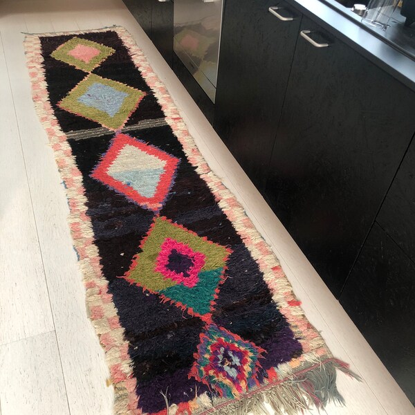 Beautiful Moroccan Handira Blanket in Turquoise/ 9'5'' X 5'9'' Feet ...