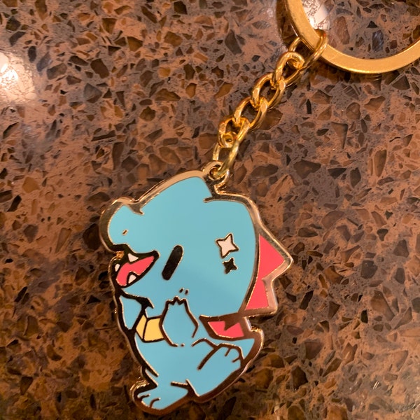 Totodile Shiny Double-sided Enamel Keychain Charm - Etsy