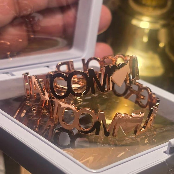 Custom Name Bangle, Letter Bangle18k, Name Bangle,personalized Letter ...