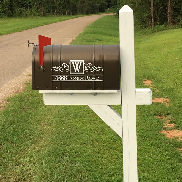 Mailbox Decal #7 - Custom Personalized Vinyl Mailbox Decal - SET OF 2 ...