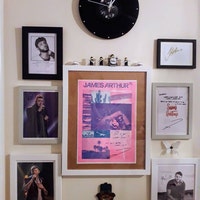 Vinyl Record Wall Clock 12 LP With Record Player Tonearm Style Clock ...