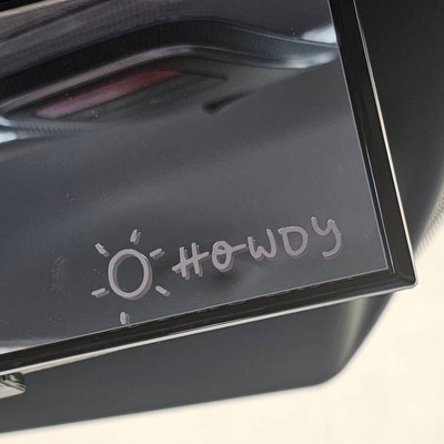 Howdy Car Sticker Cute Trendy Car Decal Mirror Car Sticker Cute Bumper ...