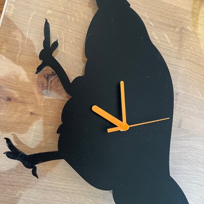 Bluntly Modern Design Solid Iroko Wood Grandfather Pendulum Wall Clock ...