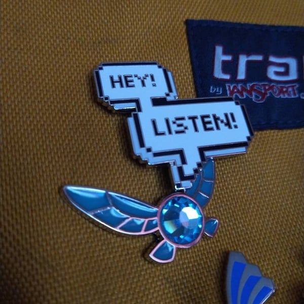 The Legend of Zelda - Hey Listen! Navi Pin Set! - Etsy