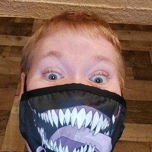 Candy Monster Creepy Cute Dust Face Mask With Filter Pocket - Etsy